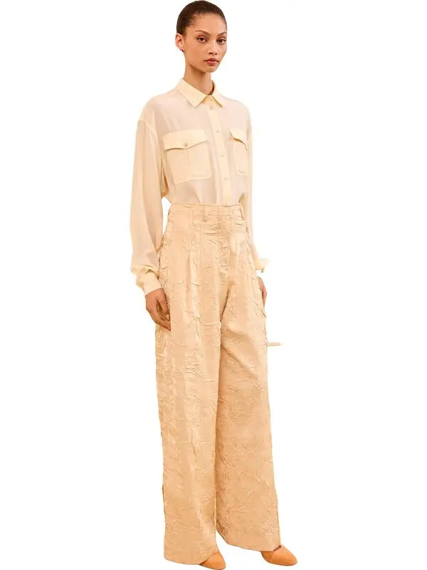 Ulla Johnson Carine High-waisted Pants - Driftwood
