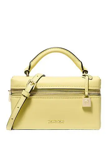 Michael Kors Jana Extra-small Leather Convertible Crossbody Bag - Yellow