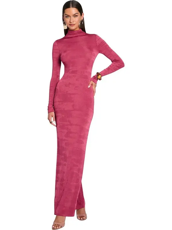 SEROYA Kim Maxi Dress - Sangria