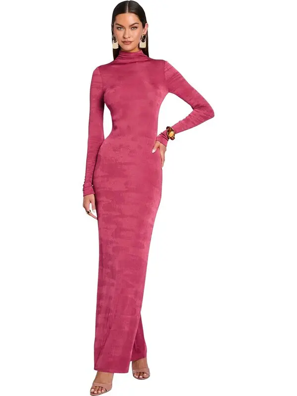 SEROYA Kim Maxi Dress - Sangria