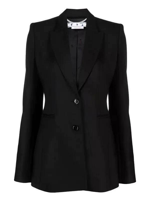Off-White Corporate Single-breasted Blazer - Black
