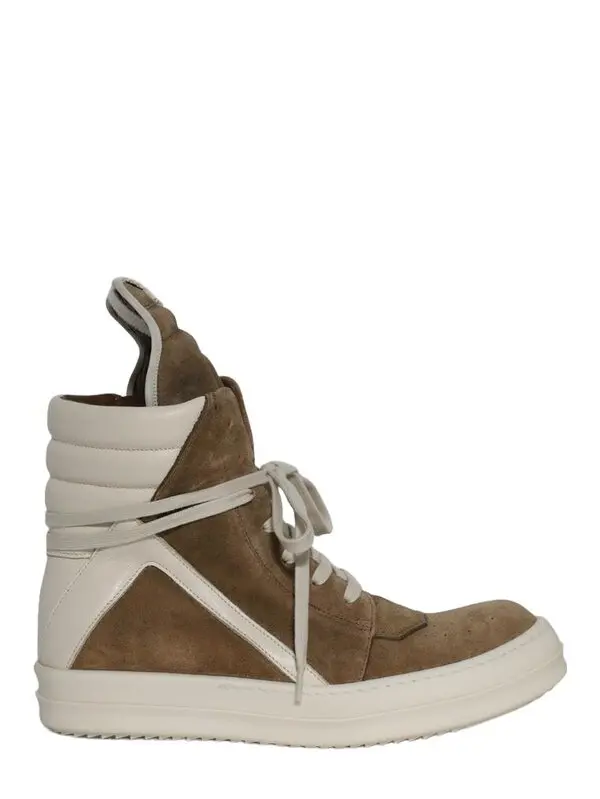 Rick Owens Temple Geobasket High-top Sneakers - Brown