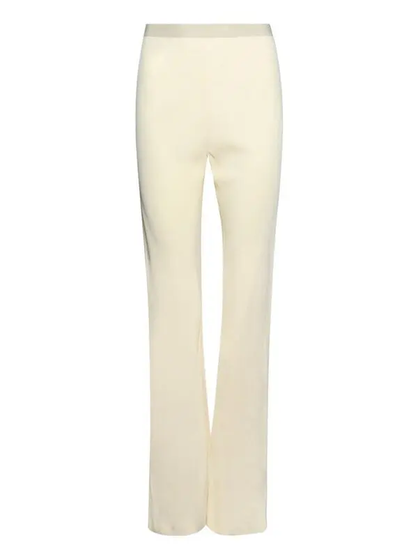 Wardrobe.NYC Crepe Bias Cut Pant - Yellow
