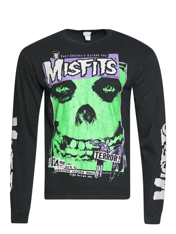 MadeWorn Misfits Long Sleeve Tee Coal - Black