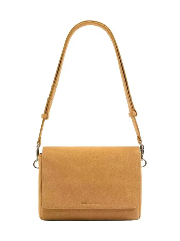 AMI Paris Carrousel Flap Shoulder Bag - Neutrals