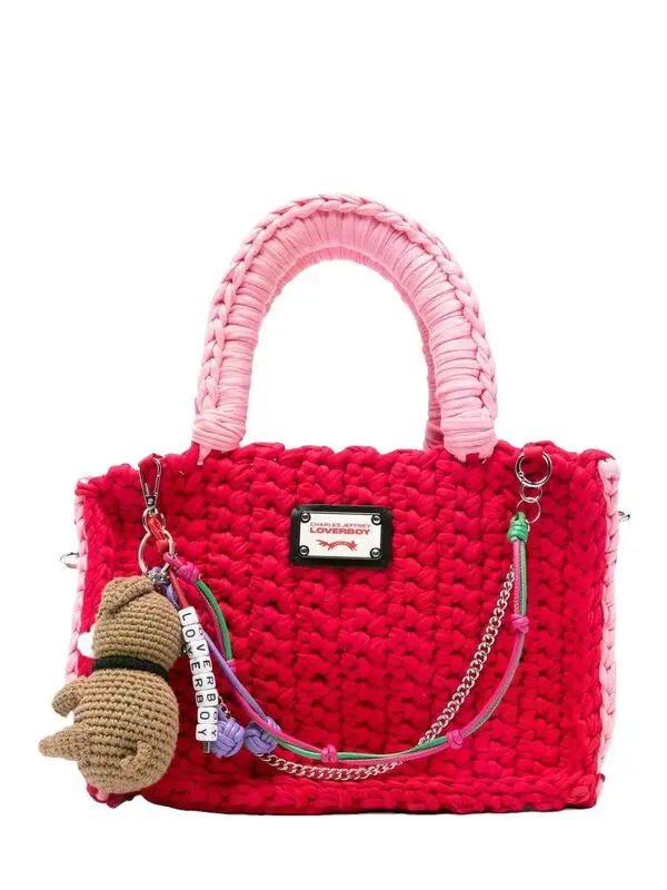 CHARLES JEFFREY Logo-plaque Tote Bag - Red