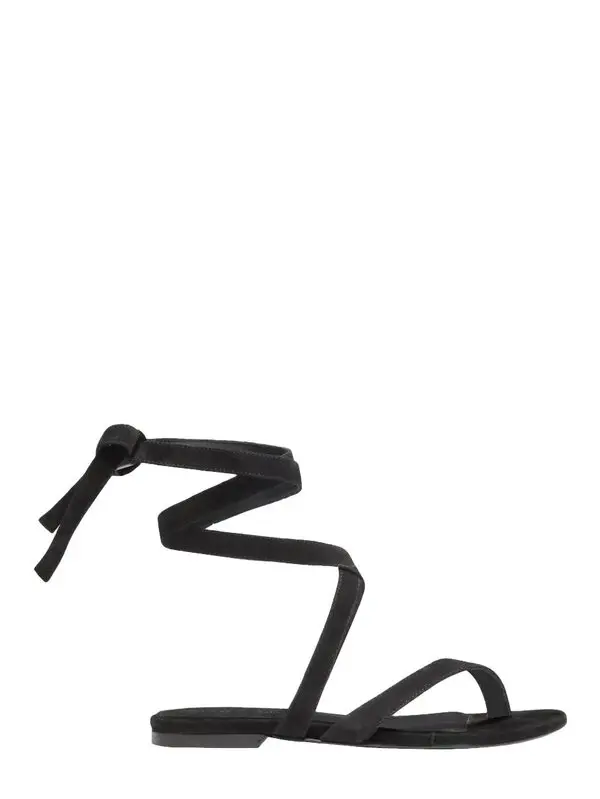 Proenza Schouler Tie Wrap Sandals - Black