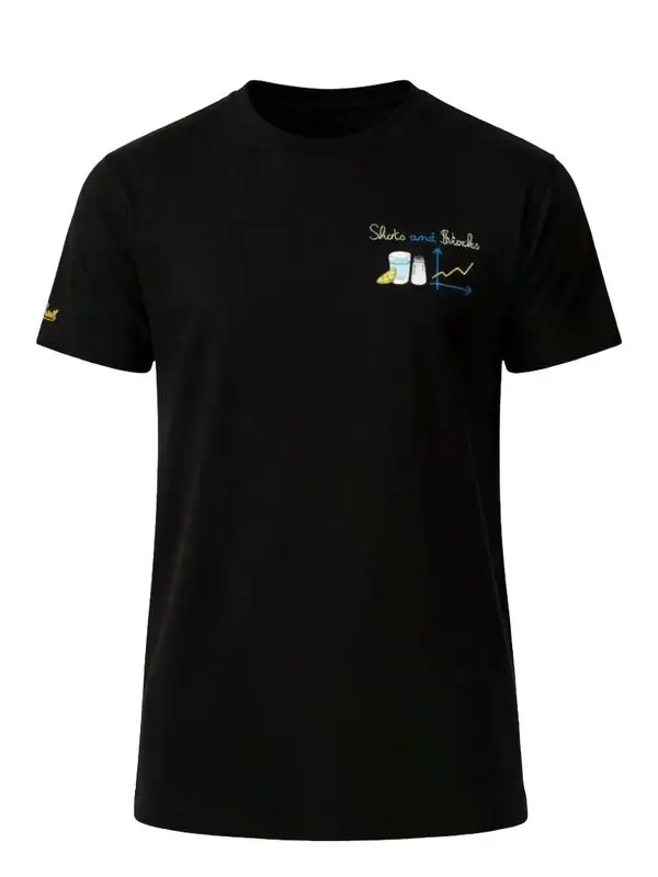 MC2 SAINT BARTH Arnott Crew-neck T-shirt - Black