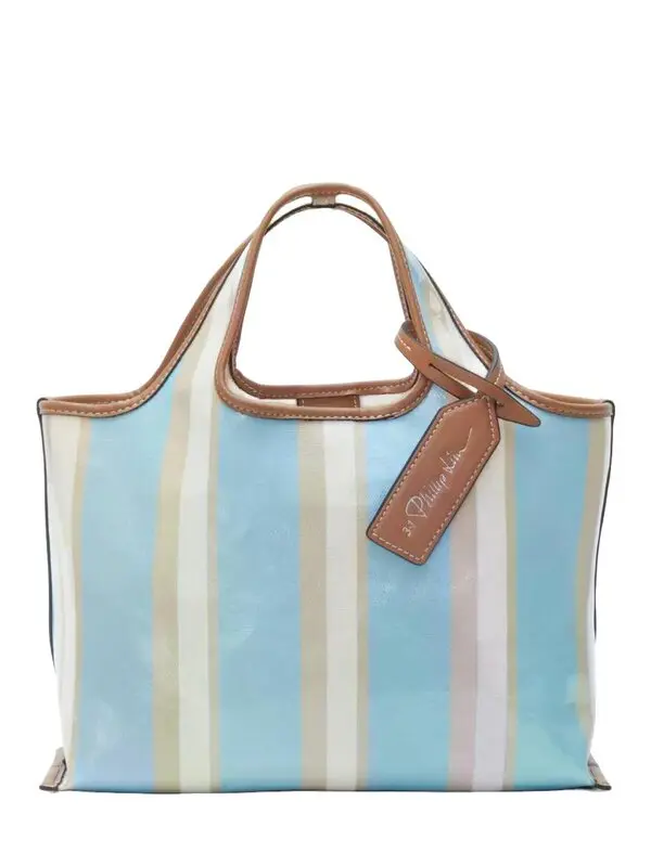 3.1 Phillip Lim Mini Striped Tote - Blue