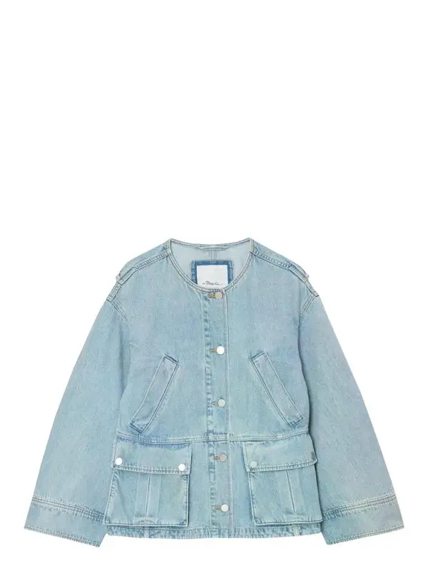 3.1 Phillip Lim Flap-pocket Cotton Jacket - Blue
