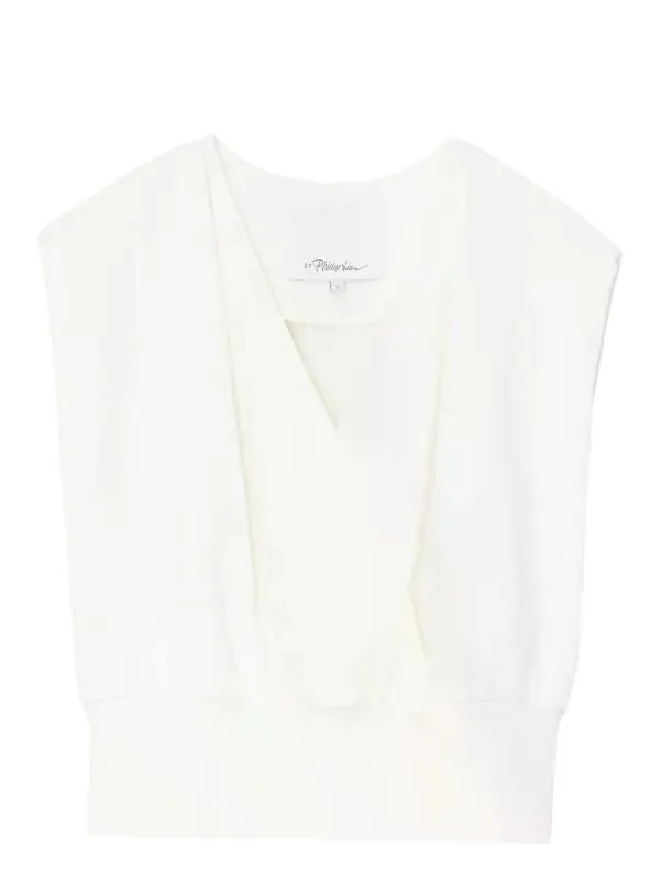 3.1 Phillip Lim V-neck Sleeveless Top - Neutrals