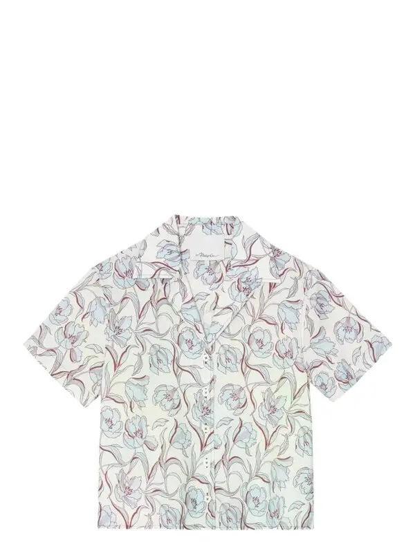 3.1 Phillip Lim Floral Buttoned Shirt - Neutrals