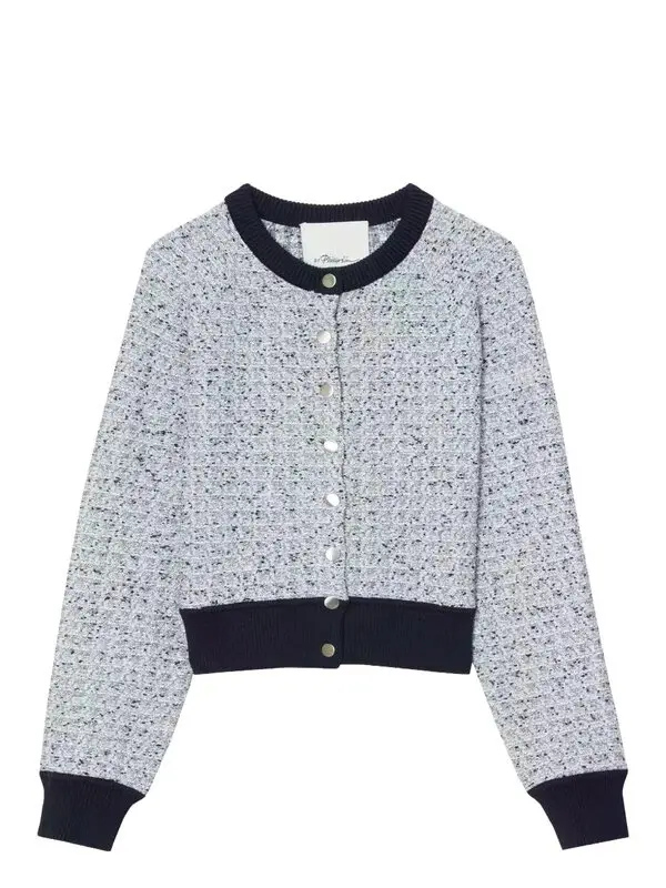 3.1 Phillip Lim Round-neck Button Cardigan - Blue