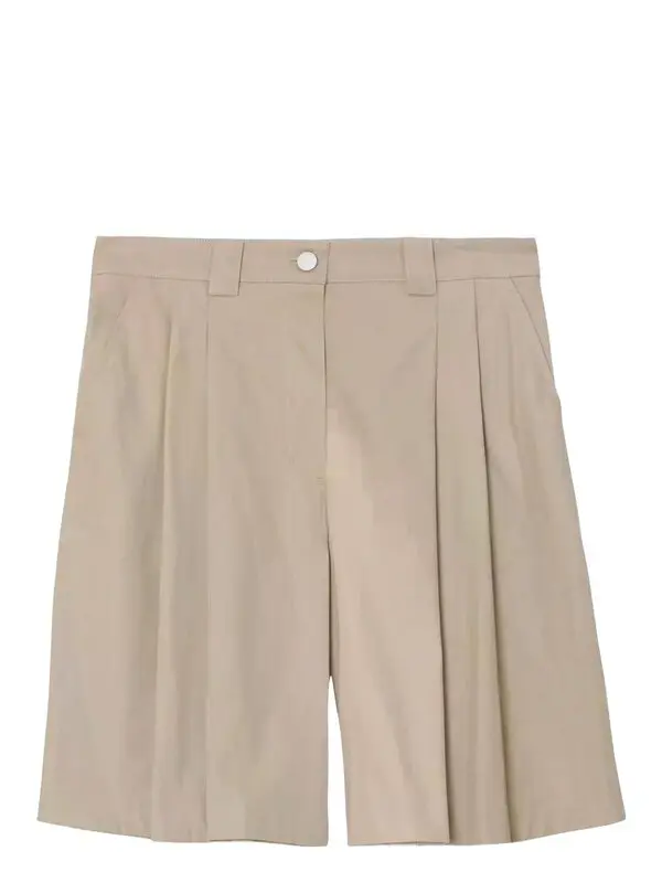 3.1 Phillip Lim Pleated Color-block Shorts - Neutrals