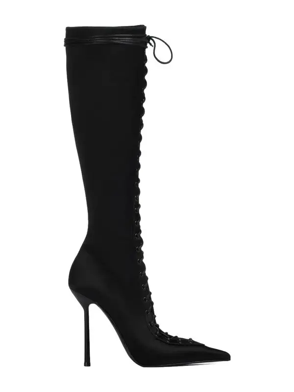 LE SILLA Colette Lace-up Boots - Black