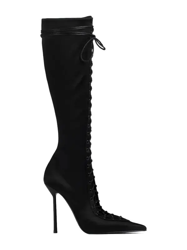 LE SILLA Colette Lace-up Boots - Black