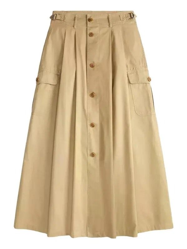 Ralph Lauren Cargo-pockets Midi Skirt - Neutrals