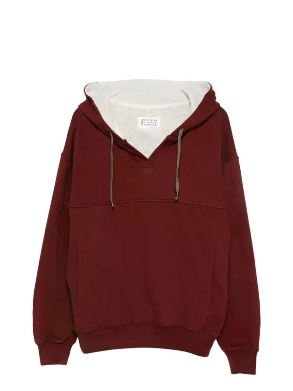 MAISON MARGIELA Long-sleeve Hoodie - Red