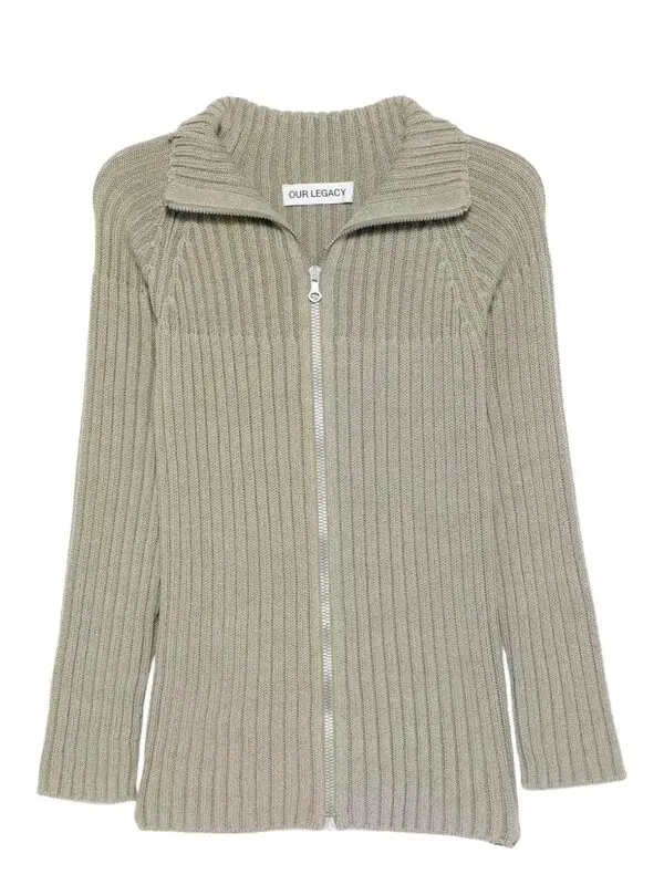 Our Legacy Column Zip Cardigan - Green