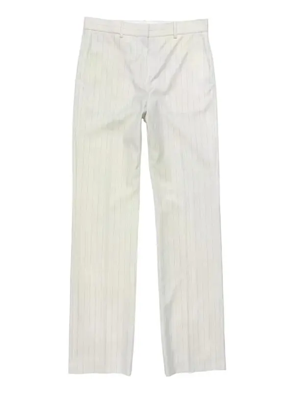 Acne Studios Wool Pinstripe Trousers - Neutrals
