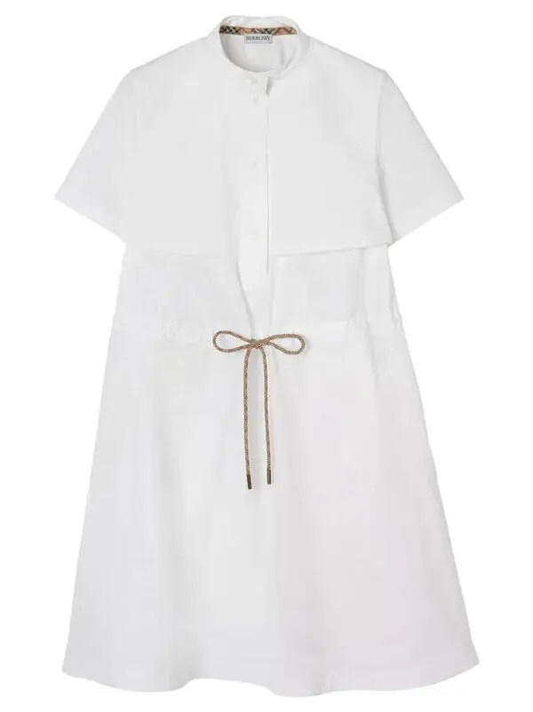 Burberry Cotton Poplin Shirt Dress - White