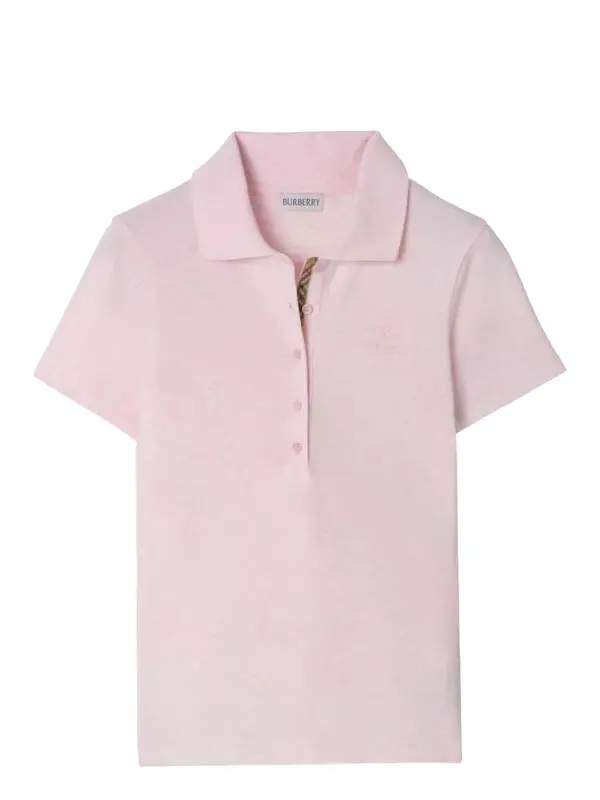 Burberry Cotton Piqué Polo Shirt - Pink