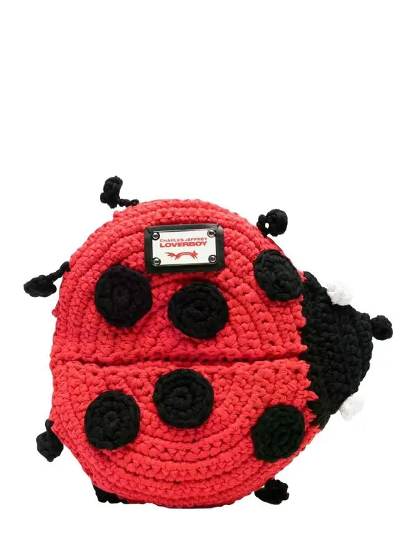 CHARLES JEFFREY Ladybug-appliqué Belt Bag - Red