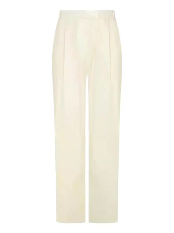 LANEUS Melrose Embroidery Trousers - Neutrals