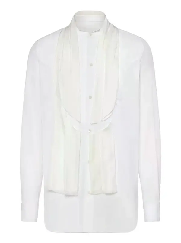 MAISON MARGIELA Scarf Shirt - White