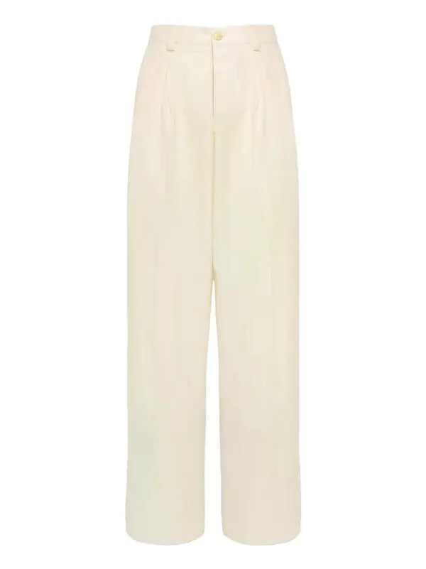 LANEUS Button Trousers - Neutrals