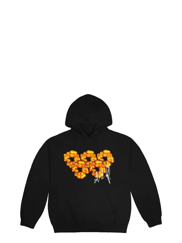 DENIM TEARS X Offset 5 Rings Graphic Hoodie - Black