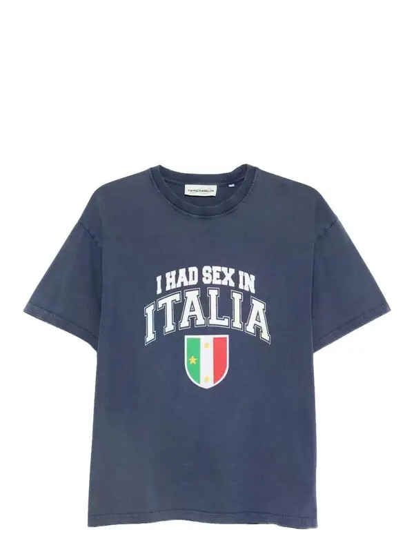 CARNE BOLLENTE Ciao Bella Graphic T-shirt - Blue
