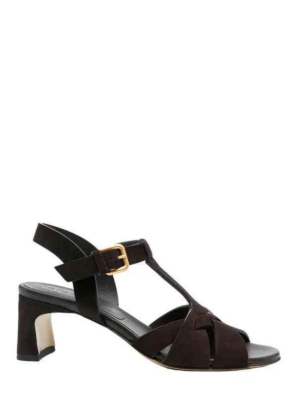 MARA BINI T-bar Buckle Sandals - Brown