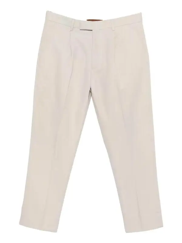 Zegna Buttoned Trousers - Neutrals