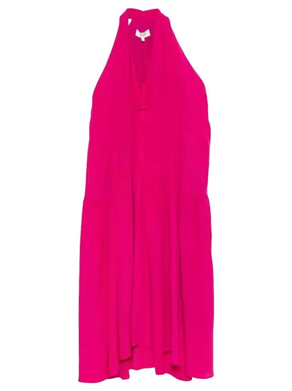 PSOPHIA Tie-detail Halterneck Dress - Pink