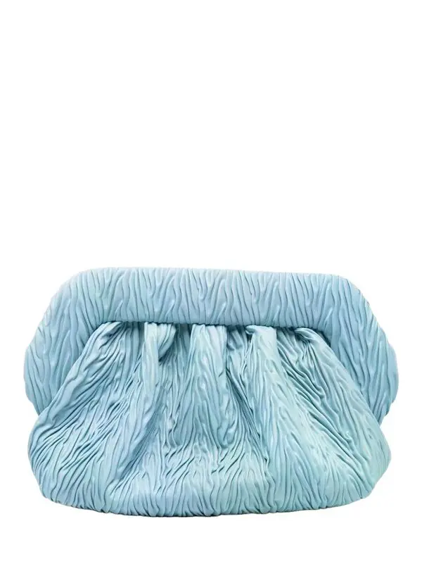 THEMOIRE Bios Ruched Clutch - Blue