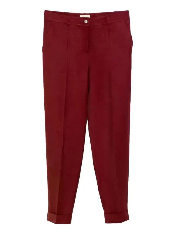 P.a.r.o.s.h Raisa Button Tailo Trousers - Red