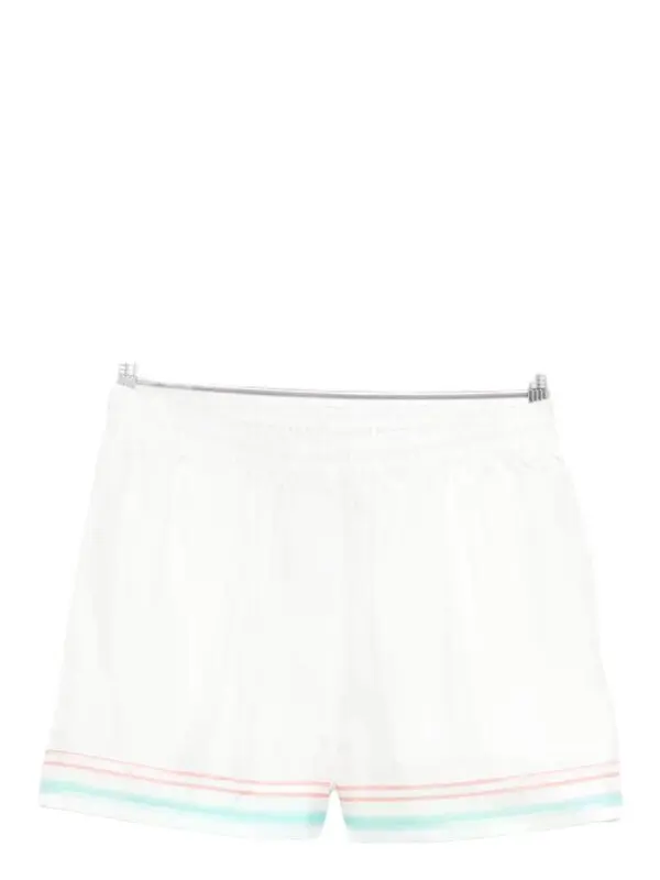 Casablanca Striped-trim Shorts - White