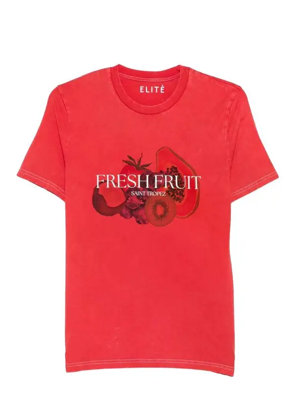 ELITE Fruit-graphic T-shirt - Red