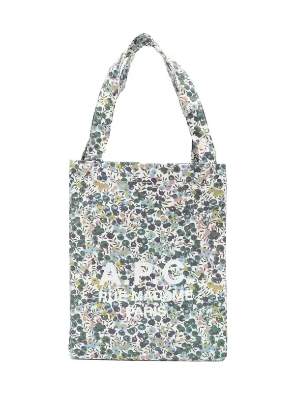 A.p.c. Floral Print Tote Bag - Green