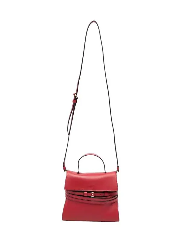 Moschino Leather Mini Bag With Buckle - Red