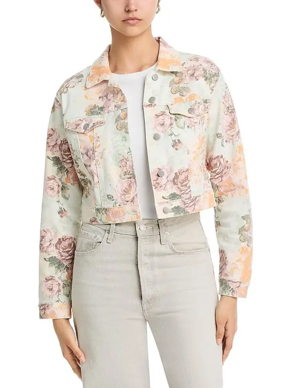 Aqua Jacket - Floral Print