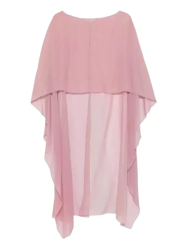 Antonelli Firenze Herve Asymmetric Poncho - Pink