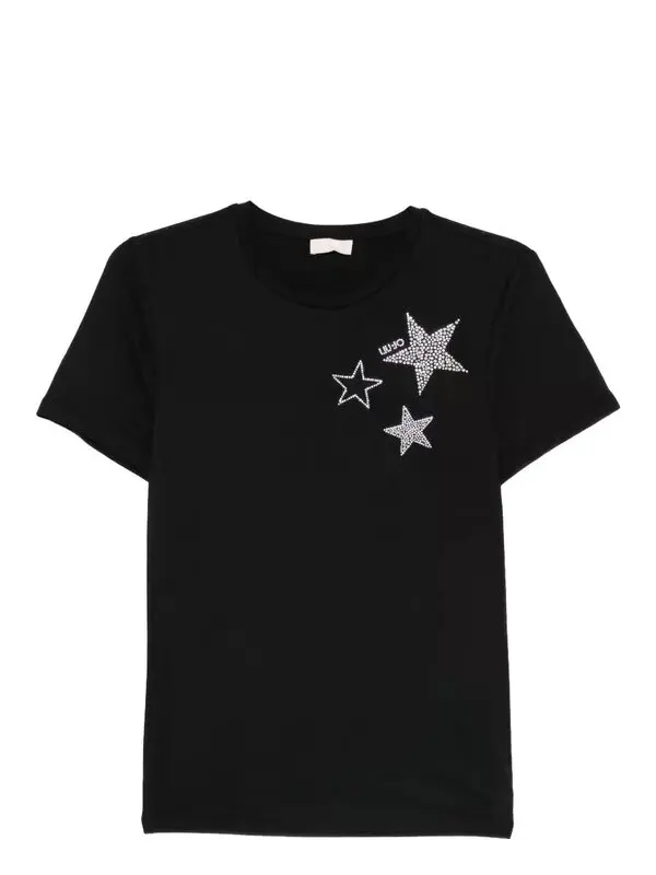 Liu Jo Star-embellished T-shirt - Black