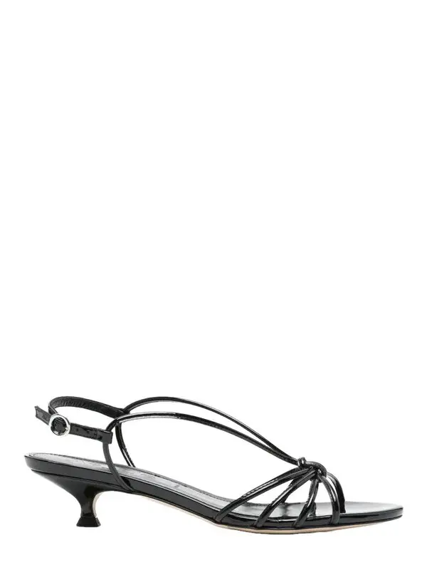 AeydĒ Amara Knot Strap Sandals - Black