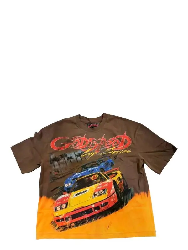 GODSPEED Bleached-effect T-shirt - Brown