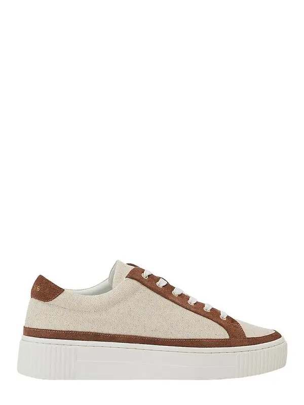 REISS Low Top Sneakers - Natural/tan