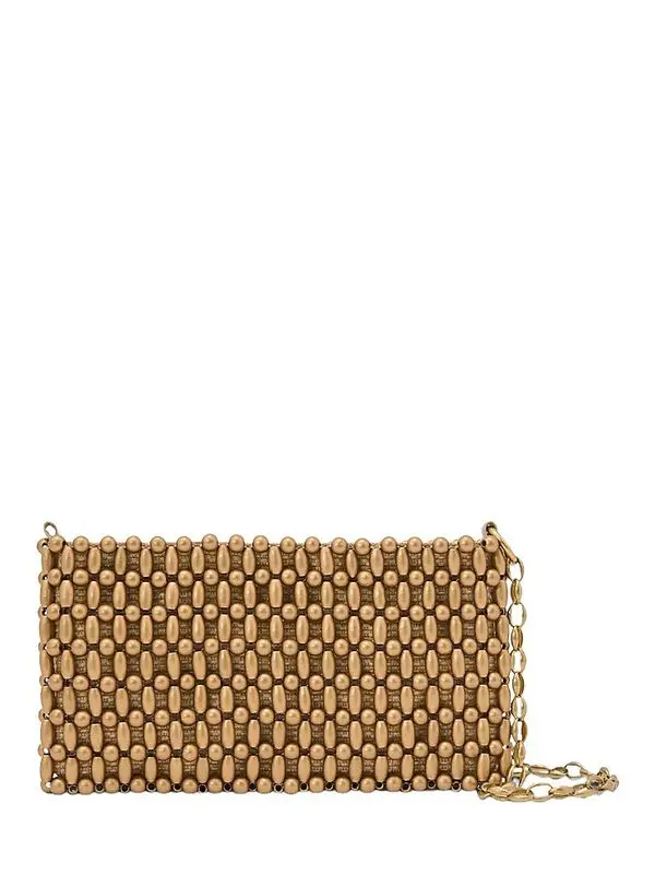 REISS Beatrix Beaded Bag - Gold