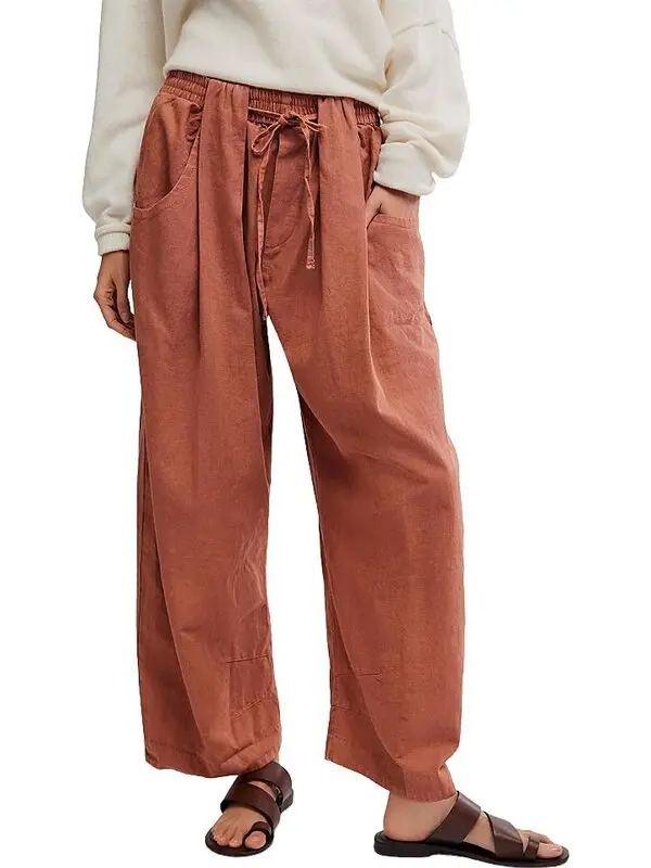 Free People Chambers Laid Back Pull-on Pants - Canyon Sun