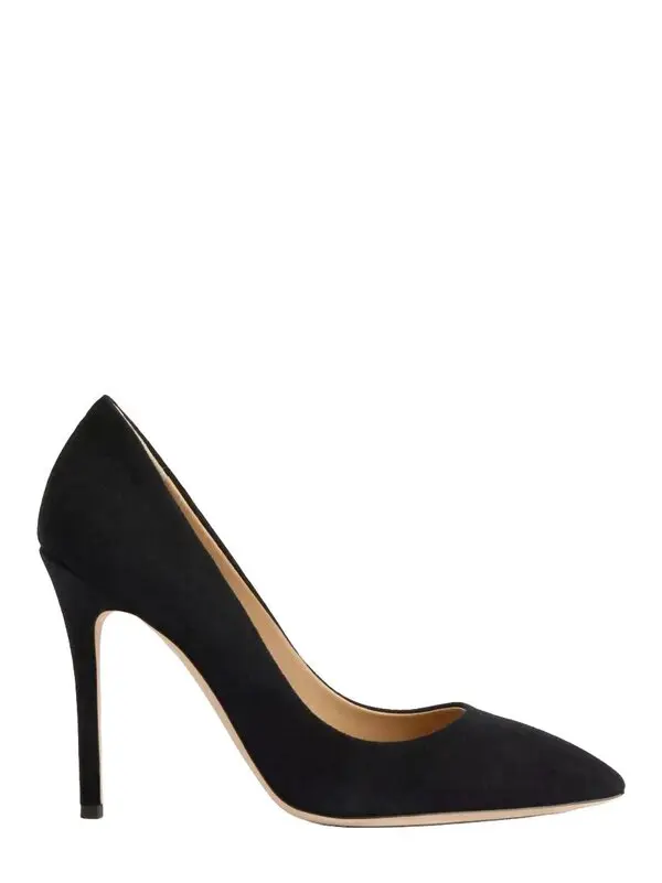 GIUSEPPE ZANOTTI Lucrezia Suede Court Pumps - Black